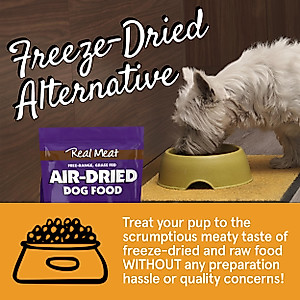 TRMC Real Meat Air Dried Dog Food w/Real Lamb - 5lb Bag of USA-Crafted Grain-Free Real Meat Dog Food Sourced from Hormone-Free, Free-Range, Grass-Fed Lamb - Digestible, All Natural, High Protein Lamb