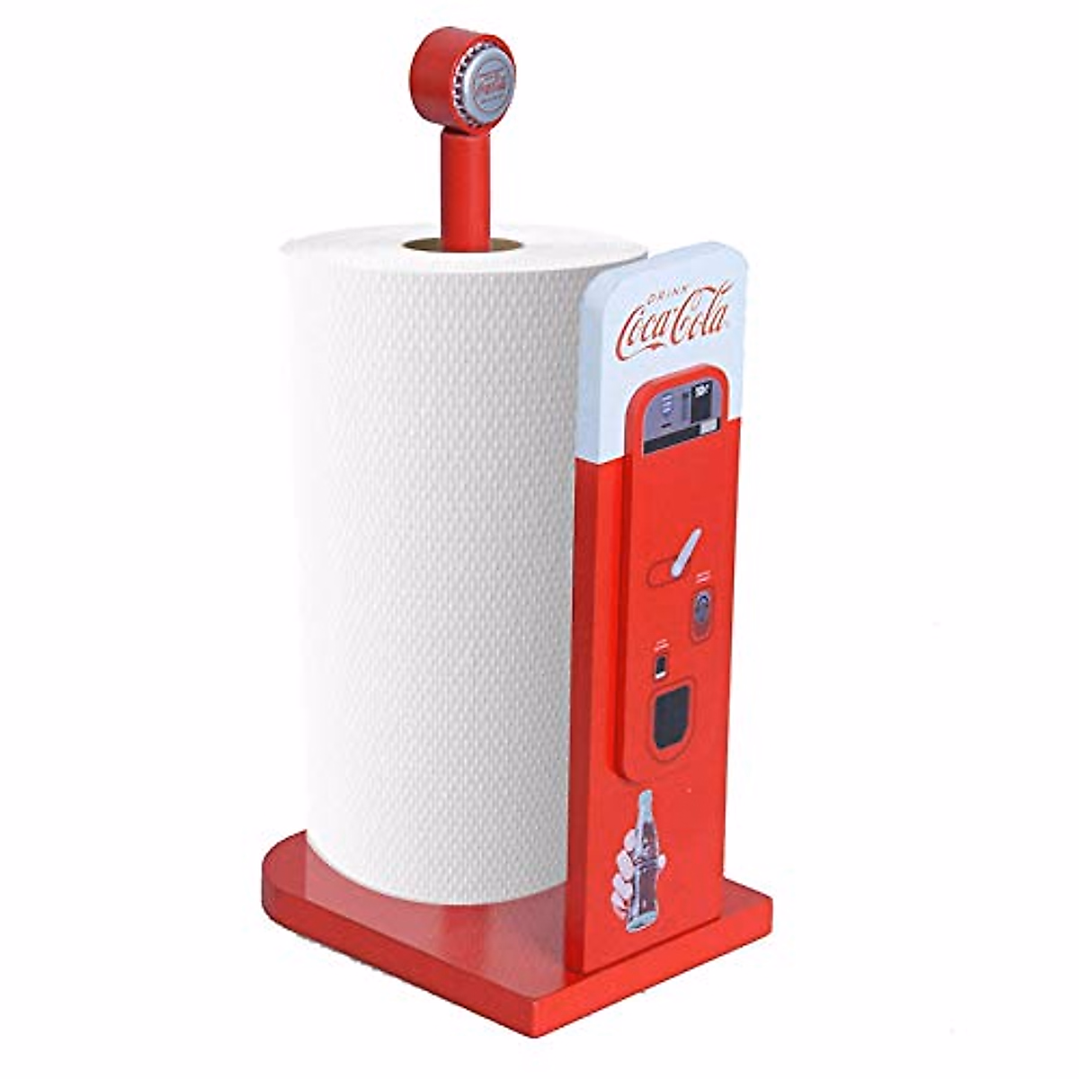 SUNBELTGIFTS 1950’s Coca-Cola Vending Machine Paper Towel Holder - Easy Assembly (4400-63)