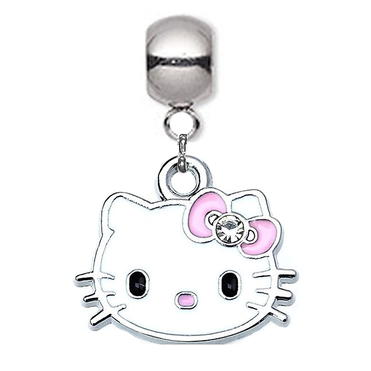 Villages Marketplace More Charms for Modern Charm Bracelets (Enamel on Silver Kitty Charm)