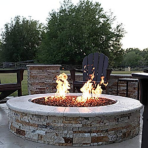 Stanbroil 18" Stainless Steel Round Jet Burner Ring for Natural or Propane Gas Fire Pit, 304 Series Stainless Steel, Double Ring