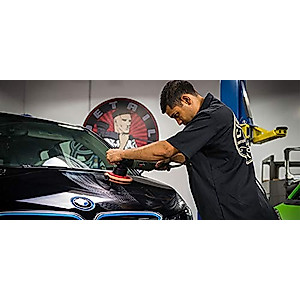 Chemical Guys BUFX112HEX6 Hex-Logic Quantum Medium-Heavy Cutting Pad, Orange (6.5 Inch Pad made for 6 Inch backing plates)