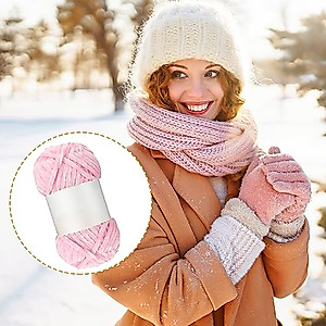 Timgle 27 Skeins Crochet Yarn for Crocheting Knitting 2362.5 Yards Chenille Blanket Soft Plush Bulky Fluffy Yarn Bulk for Beginners Hand DIY Craft Sweater Shawl 100g Each(Chic Color)