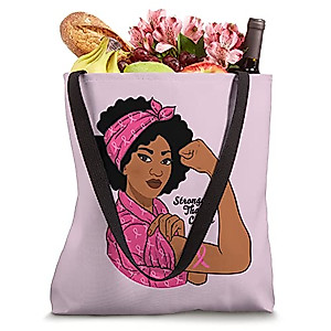 Black Woman Stronger Than Cancer, Breast Cancer Awareness Tote Bag