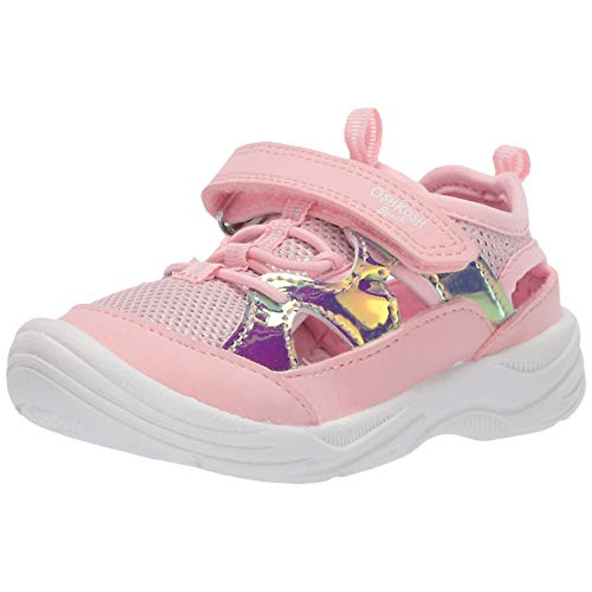 OshKosh B'Gosh Girls Selene Bump Toe Sandal, Light Pink, 5 Toddler