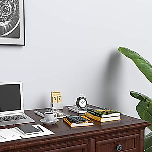 Leather Desk Organizer, 95store 3-Tier Stackable Document Tray, Perfect Desktop Organization Holder for Files, Folder, Stationery, Magazine, Newspaper, Mail, Office Supplies (Brown)