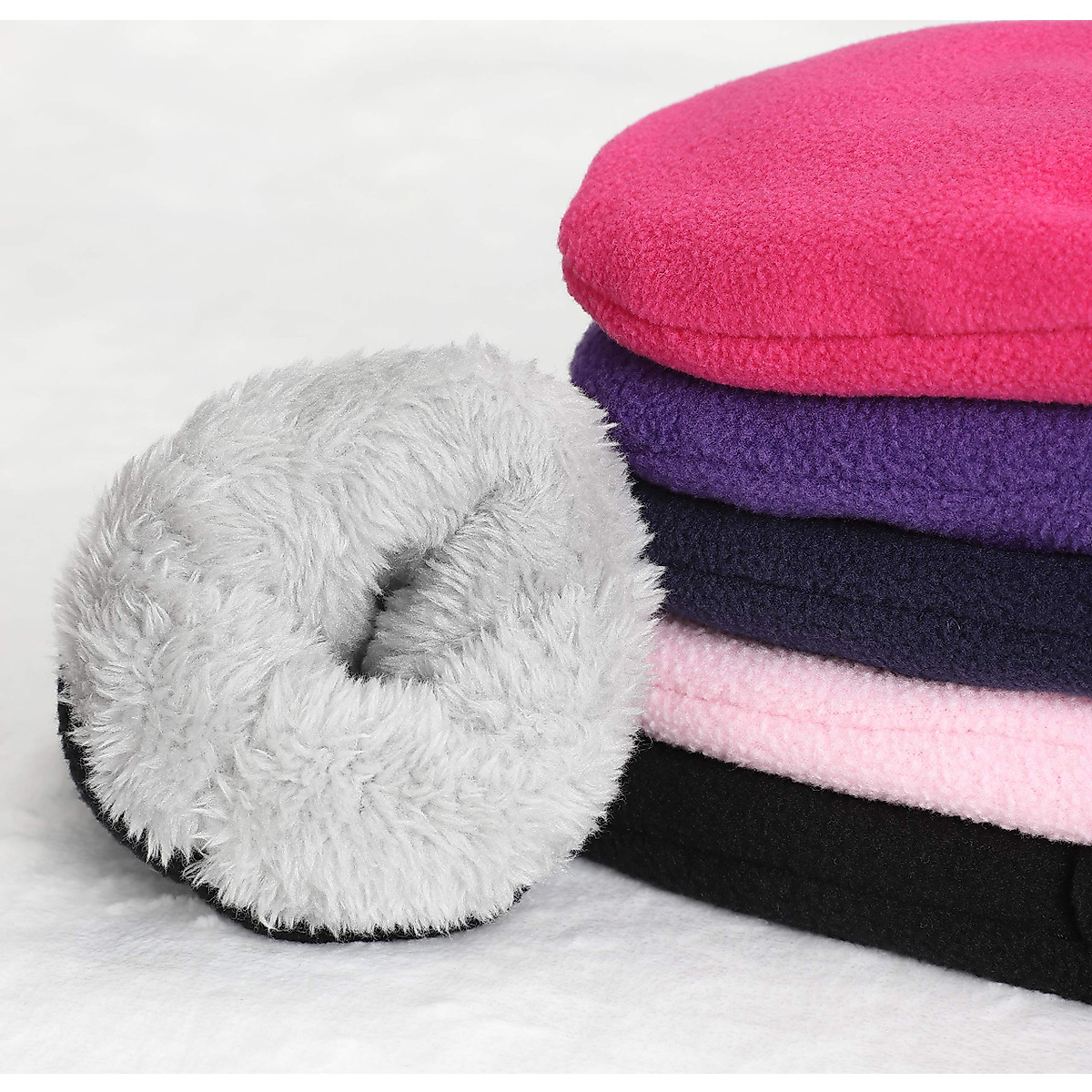 Toddler Mittens Baby Boy Girls Winter Warm Mittens Kids Easy-On Sherpa Fleece Lined Mittens Snow Infant Gloves 2 Pairs