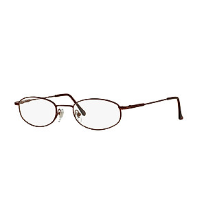 Brooks Brothers Men's BB 491 Oval Prescription Eyewear Frames, Bronze on Black/Demo Lens, 49 mm