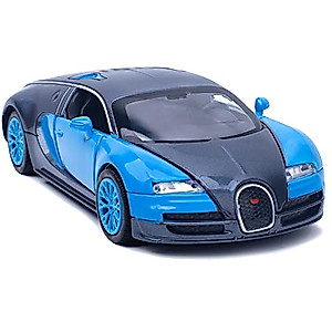 ZHMY 1:32 Bugatti Veyron Alloy Diecast car Model Collection Light&Sound Blue