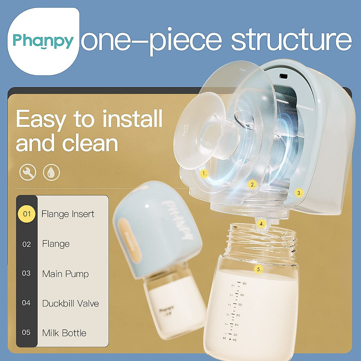 Phanpy Electric Wearable Breast Pump