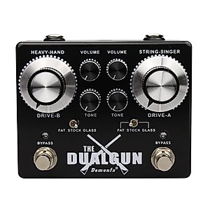 Demonfx Dual Gun 2 Channel Blues/Rock Overdrive Numerous set Options Fast US Ship