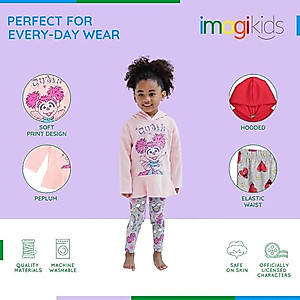 Sesame Street Elmo Toddler Girls Fleece Hoodie & Leggings Elmo 2T