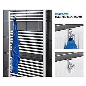 HEATGENE ABS Y-Shaped Hooks - Chrome, Compatible with HEATGENE Liquid Filled Smart Towel Warmers (Include Model: HG-R0285, HG-R0246, HG-R0286, HG-R02106, HG-R02126 Series)