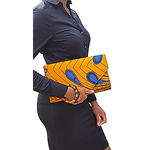 Dupsie's Peacock African Print Clutch Purse