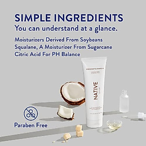 Native Coconut and Vanilla Body Lotion for Women and Men, Body Moisturizers for Dry Skin, 12 fl oz