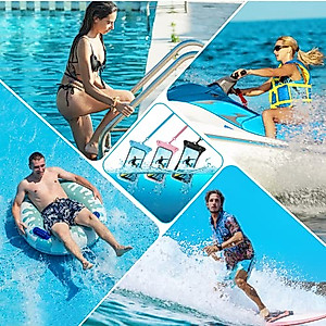 UrbanX Universal Waterproof Phone Pouch Cellphone Dry Bag Case Designed for BLU G91 Max for All Other Smartphones Up to 7" - Black