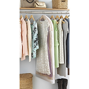 Whitmor Zippered Protective Gown Bag, Clear