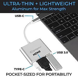 Gadgets+ USB C Hub, 3 in 1 USB Type C 3.1 Adapter, USB C Docking Station, USB C to HDMI, Compatible with MacBook, iPad Pro, Nintendo Switch and Other USB C Devices