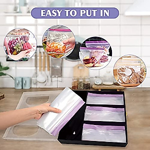 Ziplock Bag Storage Organizer for Kitchen Drawer