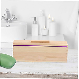 TEHAUX 3pcs Box soap mold soap making supplies resin epoxy rectangular loaf DIY soap making kit silicone dessert making soap loaf soap craft soap flexible bread wooden purple cake