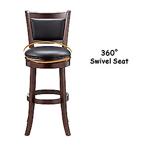 Ball & Cast Swivel Pub Height Barstool 29 Inch Seat Height Cappuccino Set of 1