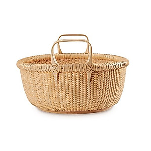 Woven Rattan Basket Storage Sewing Baskets Wicker food storage containers organizer