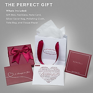 Suavell Infinity Heart Necklace. Sterling Silver Necklace Forever Jewelry. Infinity Necklace. Valentines Day Gifts for Her, Birthday Gifts for Women, Gifts for Girlfriend, Gifts for Wife Christmas