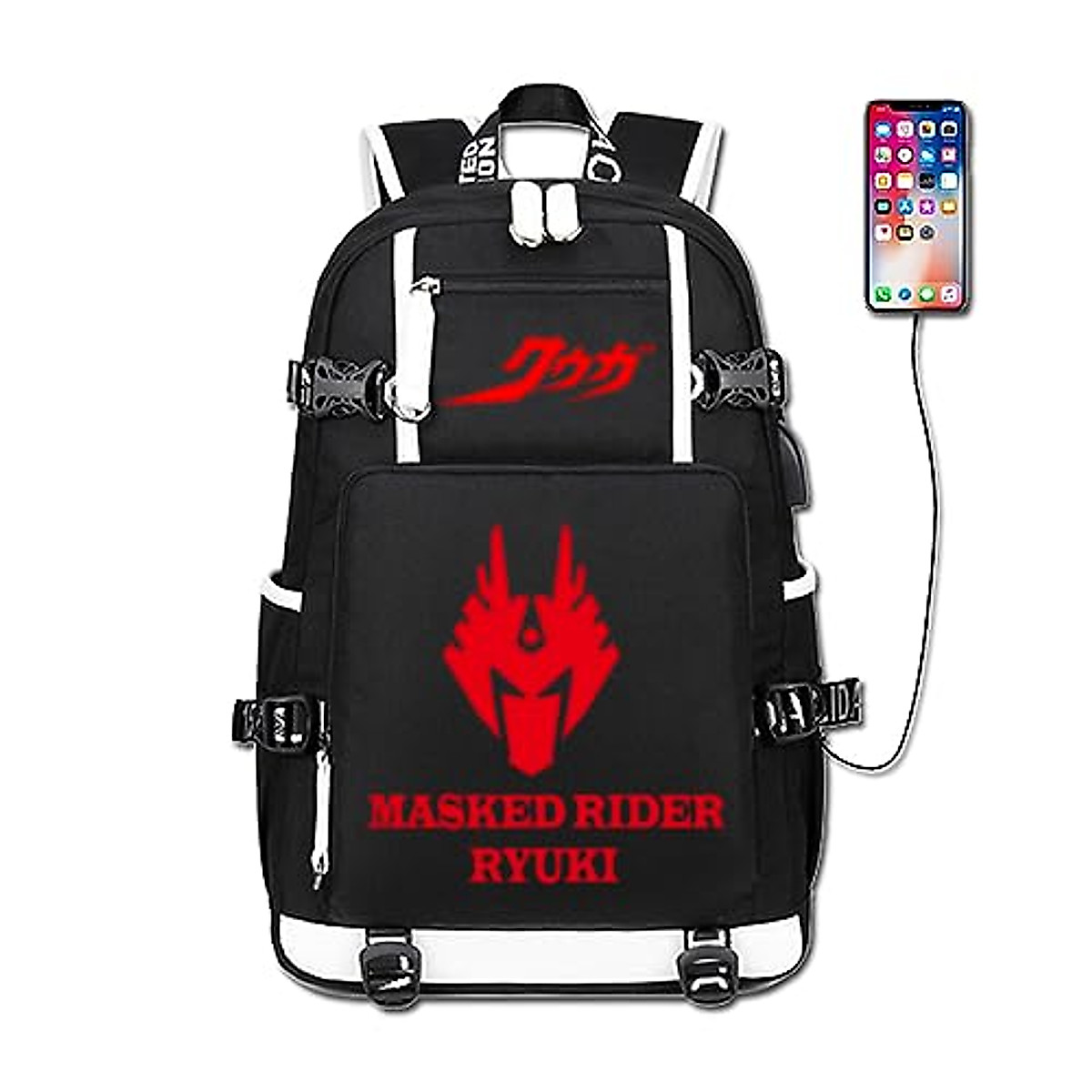 GO2COSY Anime Kamen Rider Backpack Daypack Student Bag School Bag Bookbag Shoulder Bag