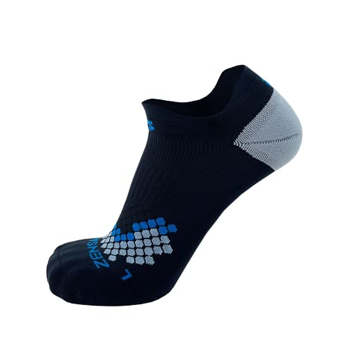 Zensah Plantar Fasciitis Relief Compression Socks - PF Night Socks for Plantar Fascia and Achilles Tendon Stability, Pain (Black, X-Large)