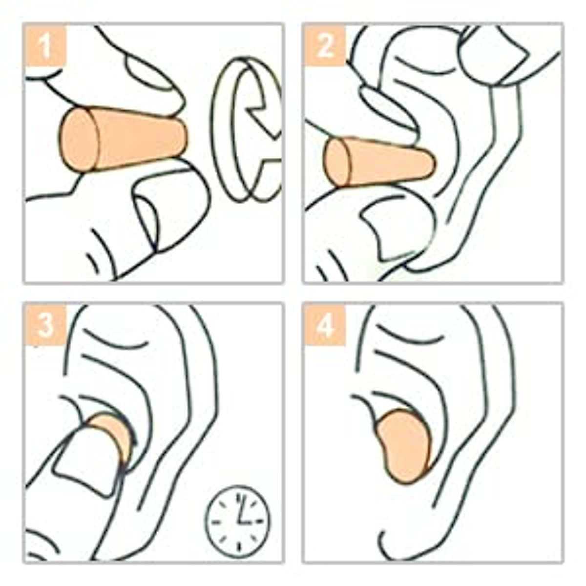 5 Pairs Soft Foam Hearing Protection Earplugs with Case