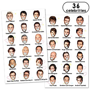 Yangmics Direct Baby Shower Games - Door Prizes Celebrity Cards Lottery Tickets Games for Girls - Funny Lottery Card Ice Breaker Scratch Off Games Party - 40 sheets