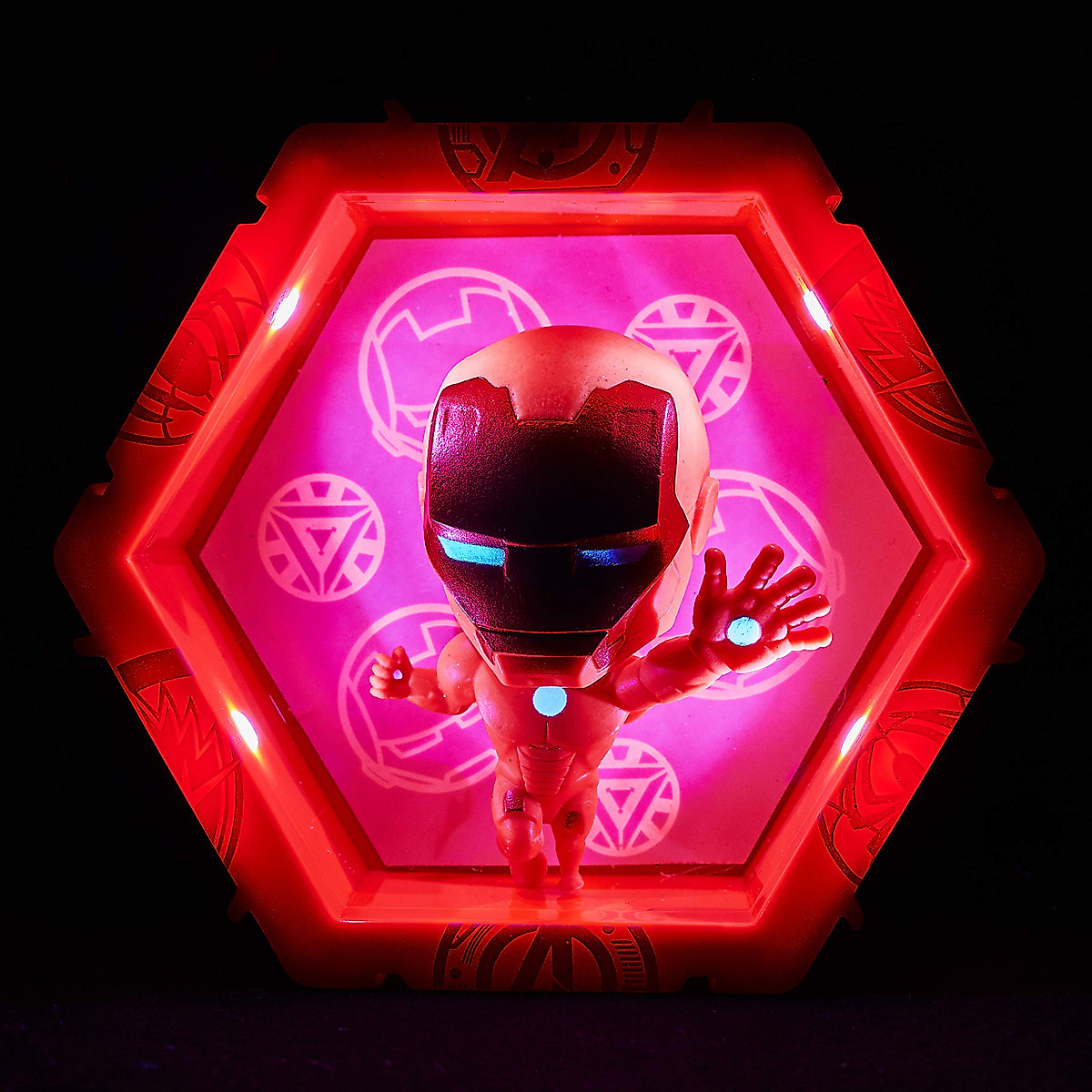 WOW! PODS Avengers Collection - Ironman | Superhero Light-Up Bobble-Head Figure | Official Marvel Collectable Toys & Gifts