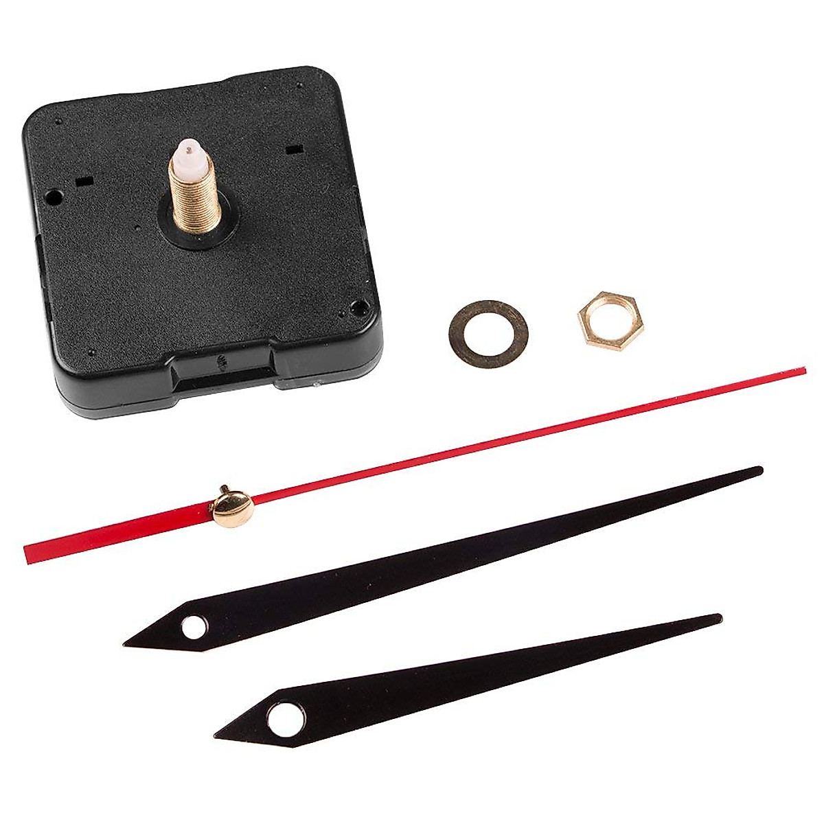 Petift Hands Quartz Wall Clock Movement Mechanisms Battery Operated for DIY Clock Repair Part Replacement(Hour,Minute and Second Hands Included)