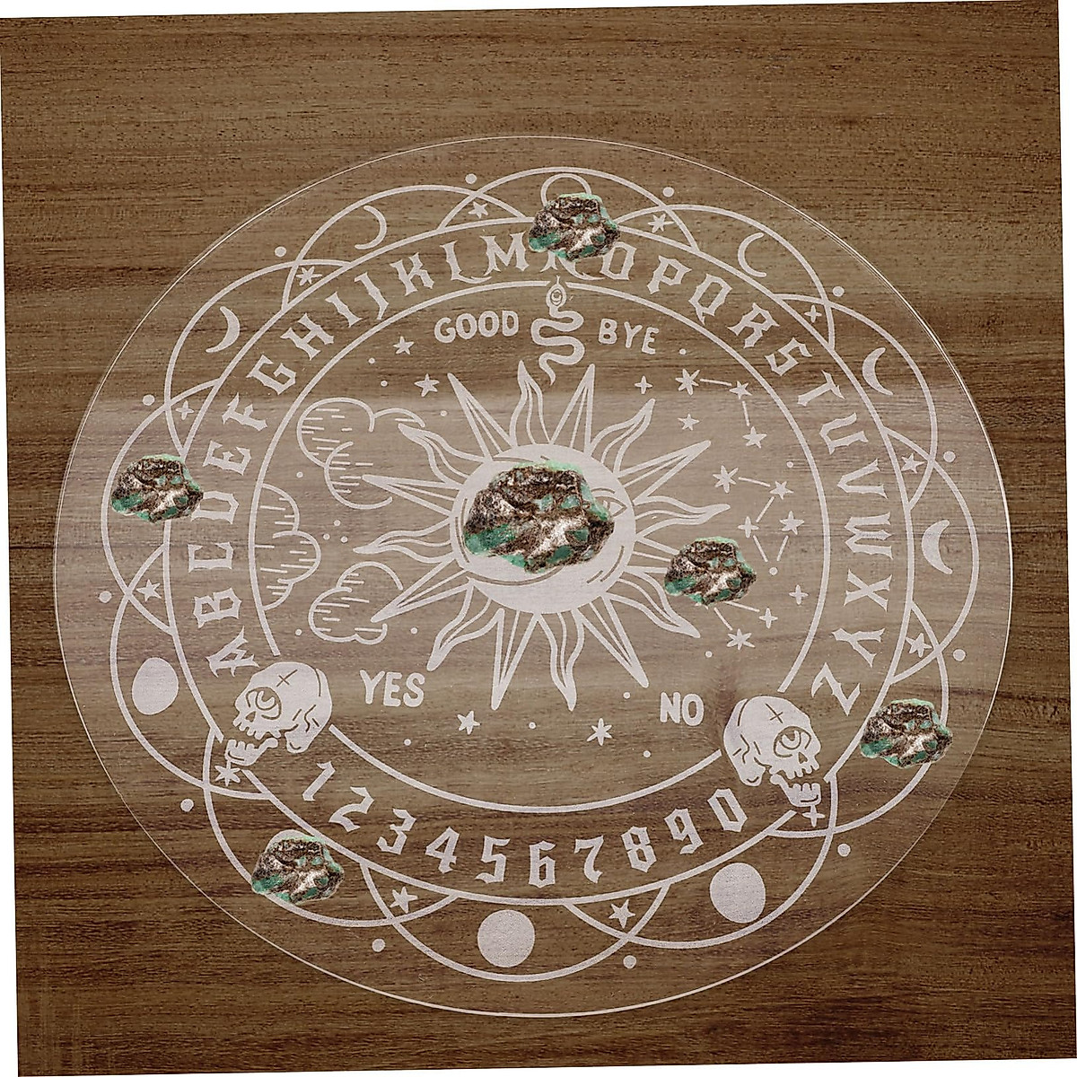 Abaodam 2pcs Pendulum Dashboard Divination Supplies Divination Tools Metaphysical Message Board Divination Board Decorative Table top Decor Divination Crafts Acrylic Arrangement