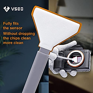VSGO VS-S03E New Full Frame Camera Cleaning Kit 12pcs Sensor Cleaning Swab and 10ml Cleaner for Sony Nikon Canon FF CCD CMOS Clean