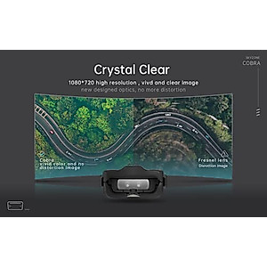 SKYZONE Cobra X V2 FPV Goggles 5.8G 4.1in FPV Receiver 48CH 1280x720 LCD with DVR（black）