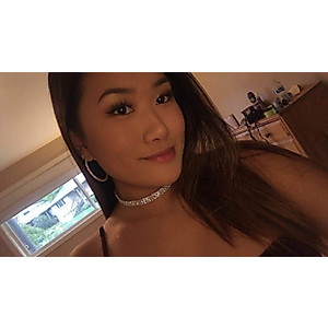 Janefashions 3-row Three-Row Clear Austrian Rhinestone Crystal Choker Necklace Collar Dance Party Wedding Prom Gold or Silver N175 (Silver)