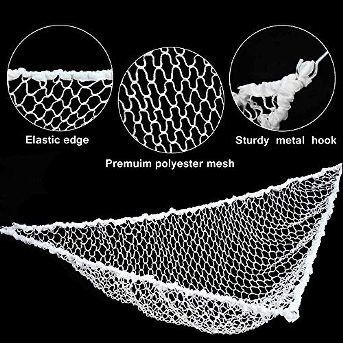 Hammock Mesh Toy Net Stuffed Animal Hammock Mesh Toys Net for Kids Jumbo Large Storage Mesh Net for Pet Corner Animal Hammock Stuffed Animals Wall Hanging Organizer (White)