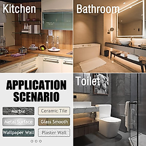 13.5-24 Inch Adjustable Towel Rack with Adhesive Wall Screws for Bathroom, Wall Mount Towel Bar Holder, Bath Towel Shelf Hanger with Movable Hooks, 3-Tiers Ladder Towel Rails, SUS 304 Stainless Steel