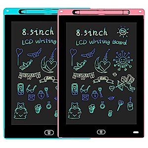 2 Pack LCD Writing Tablet for Kids, Electronic Writing Pad,8.5 inche Colorful Doodle Board Drawing, Handwriting Boogie Tablet for Toddler Learning Toys Gift for 3 4 5 6 Years Old Boy Girl