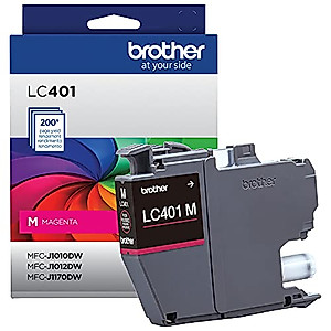 Brother Genuine LC401M Standard-Yield Magenta Ink Cartridge