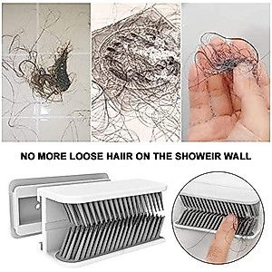 Shower Hair Catcher Wall Bathroom Hair Catcher Adhesive Bathtub Drain Hair Catcher For Bathroom Bathtub Bedroom Kitchen