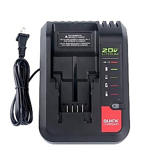 Lasica 20V Max Charger Compatible with Black & Decker 20V Battery and Compatible with Porter-Cable 20V Battery LBXR20 LBXR2020 PCC681L PCC685L PCC692L BDCAC202B 20-Volt Power Tool Battery Charger