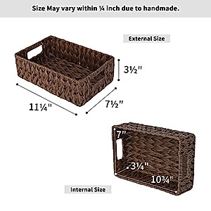 GRANNY SAYS Bundle of 2-Pack Wicker Baskets Storage & 3-Pack Wicker Storage Baskets for Home Office