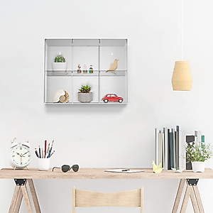 Acrylic Funko Pop Display Case - Fits 6 Regular Size Funko Pop Boxes, Even When in Soft Protectors [Compatible with YouTooz Vinyl Collectible Toy Figures] - Funko Pop Display Shelf