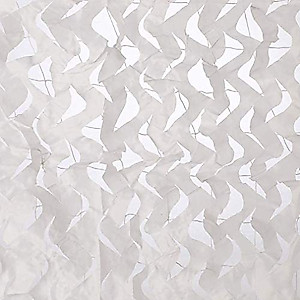 NIANXINN Camo Camouflage Net,150D Oxford Polyester Camo Net,White Sun Protection Net,for Bars Garden Camping Leisure Animal Observation Sun Protection Camouflage Privacy Screen(8x10m/26.2x32.8ft)