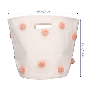 Storage Basket Household Children Toy Clothes Towel Organizer Laundry Storage Basket with Handle for Baby Boys and Girls(#1)