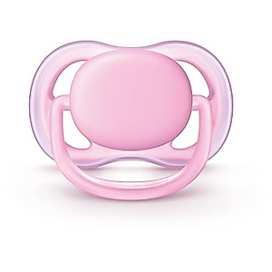 Philips AVENT Ultra Air Pacifier 0-6 Months, Pink/Peach, 4 Pack, SCF245/40