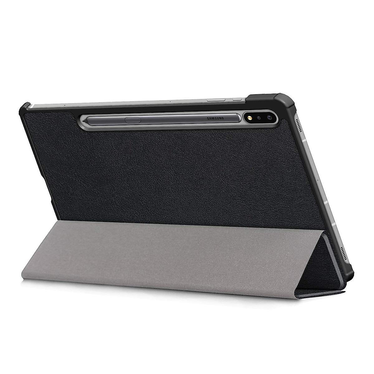 JGOYGYI Personalized Custom Name Case for Samsung Galaxy Tab S7 FE 2021/S8+ Plus 2022 /S7+ Plus 2020 12,4",Magnetic PU Leather Slim Protective Cover with Stand Function,Customize Handwritten Text