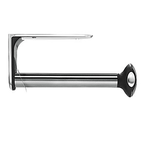 simplehuman KT1086 Quick Load Wall Mounted Kitchen Roll Holder, Suitable for Under Cupboard Cabinet, Easy One Sheet Tear, Easy to Install(Fits Kitchen Rolls Measuring 22-23cm) Brushed Stainless Steel