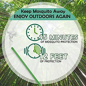 RibRave 60 pcs Mosquito Repellent Sticks, Citronella Bug Repellent Outdoor, DEET Free Plant-Based Mosquito Repellent Outdoor Patio Incense Sticks for 50 Mins